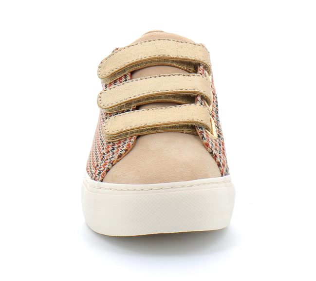 Baskets mode pour Femme ARCADE STRAPS nora/suede kngd-ag04-ay chestnut/nude